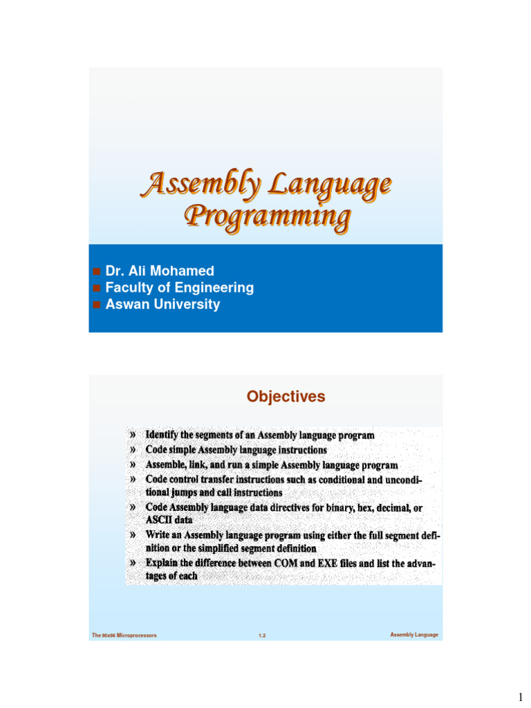 Chapter2 - Assembly Language Programming | Download Free PDF | Assembly Language | Programming
