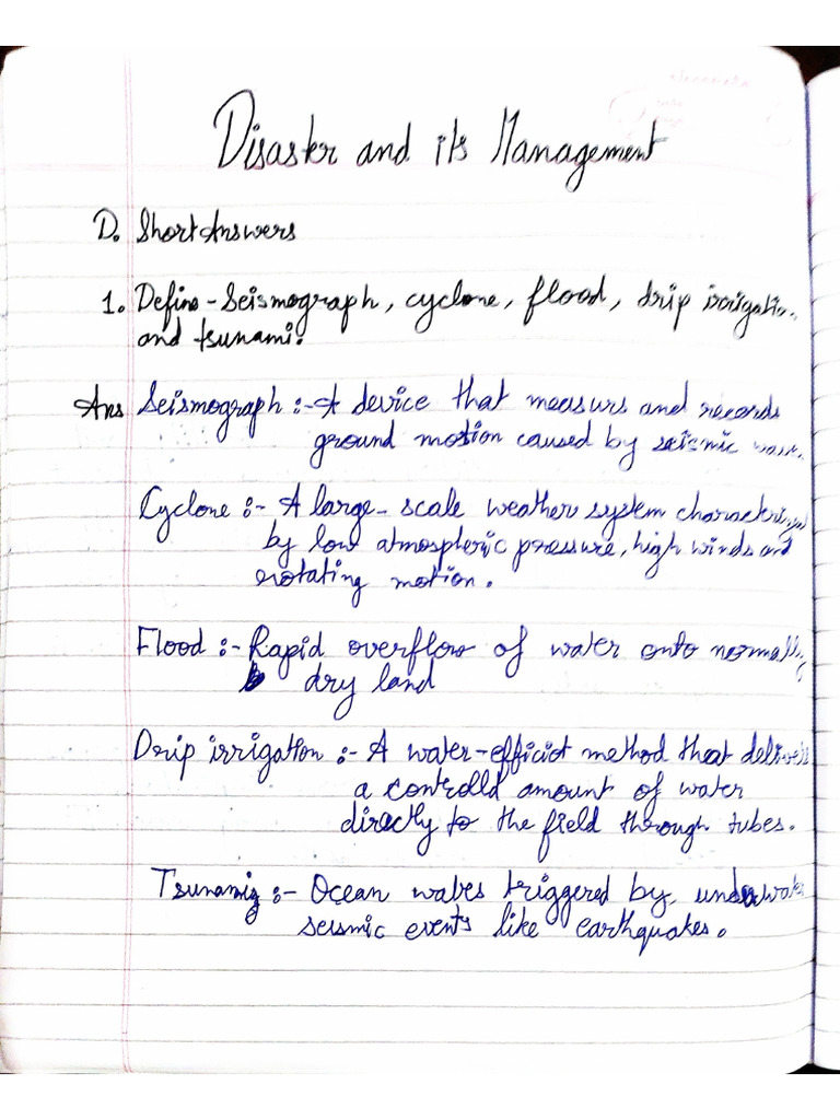 Disaster and Its Management | PDF