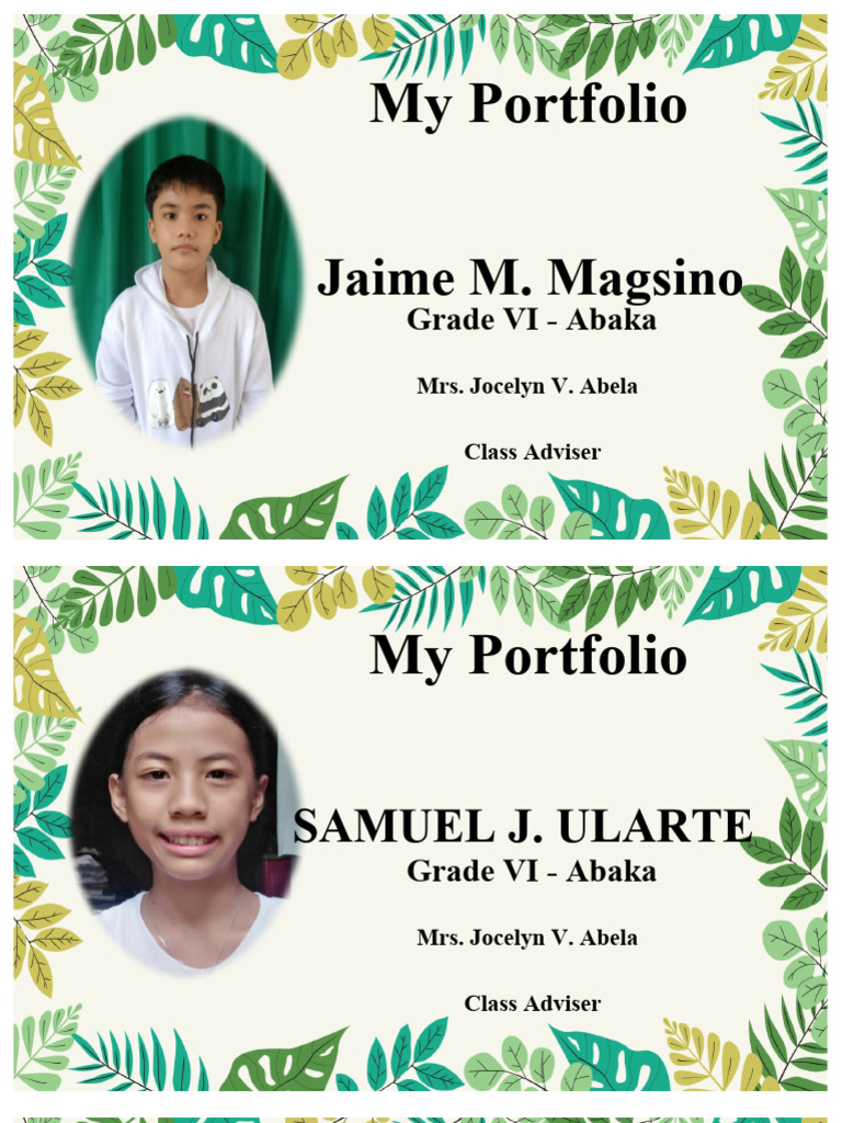 Portfolio Names | PDF