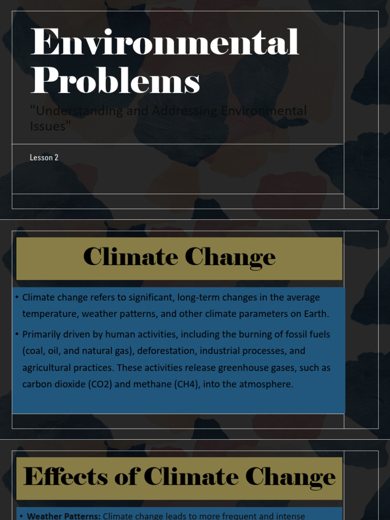 Environmental Problems | PDF | Climate Change | Sustainability