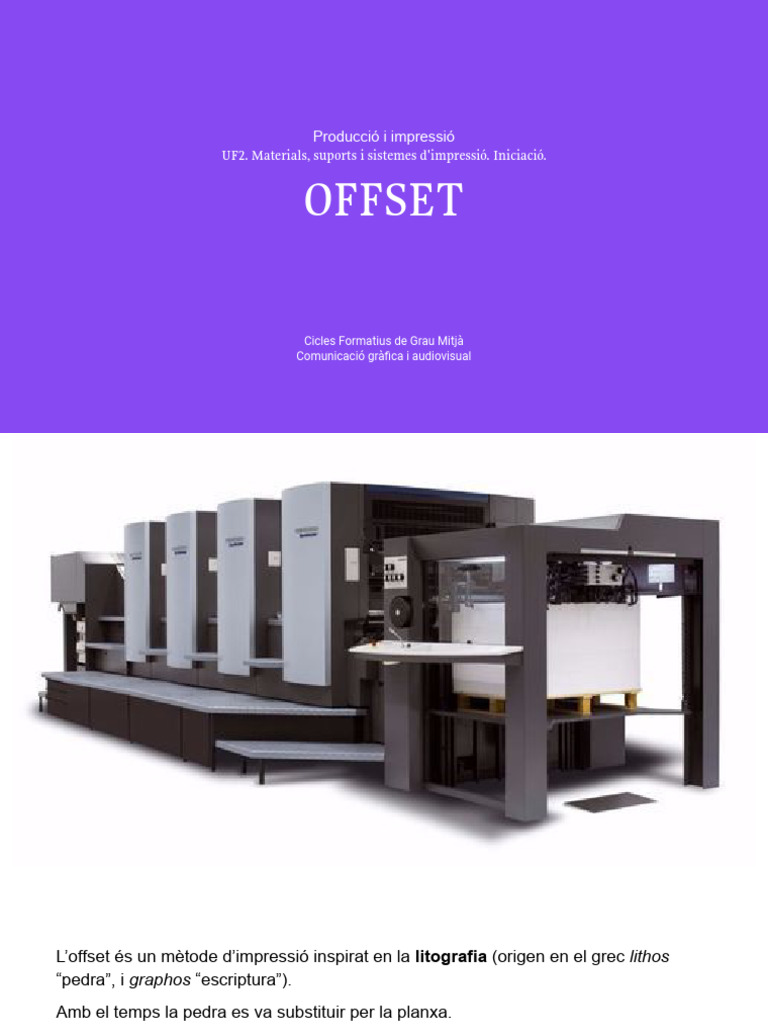 Impressió Offset | PDF