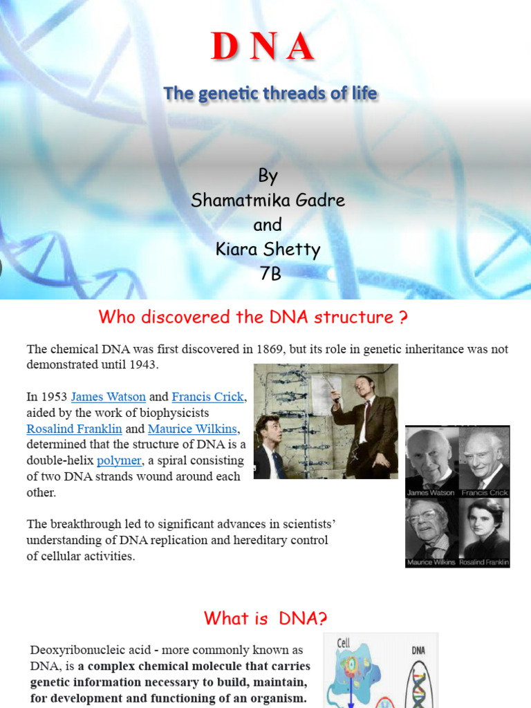 DNA | PDF | Dna | Genetics