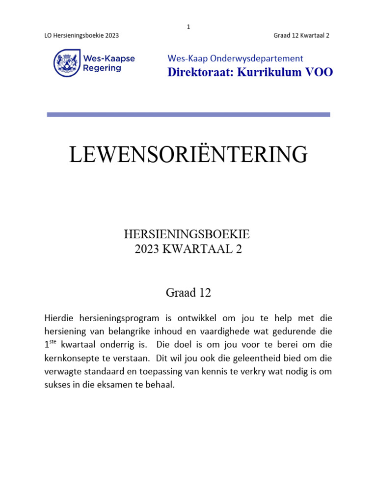 Huisgenoot Loopbane Inligtings | PDF