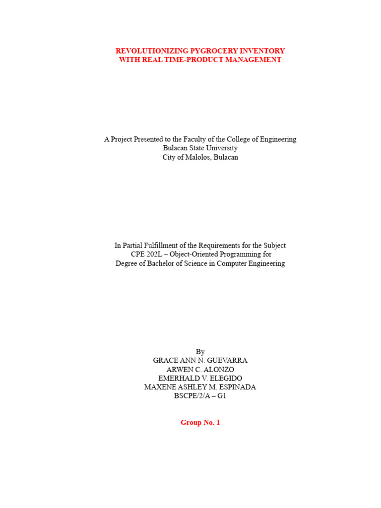 Final Project For OOP | PDF | Usability | Reliability Engineering