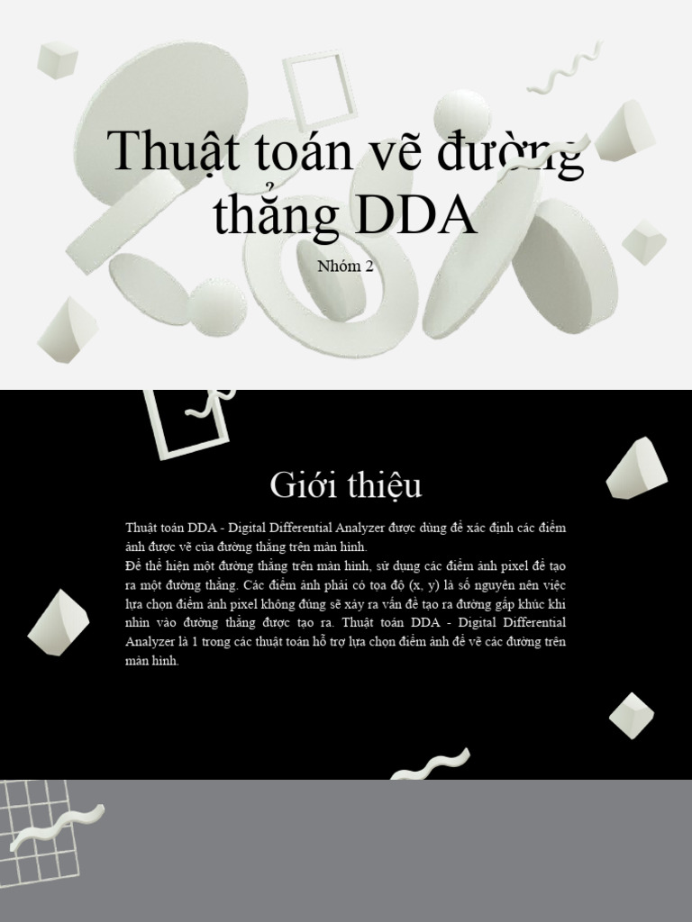 Thuật Toán Vẽ Đường Thẳng - DDA | PDF