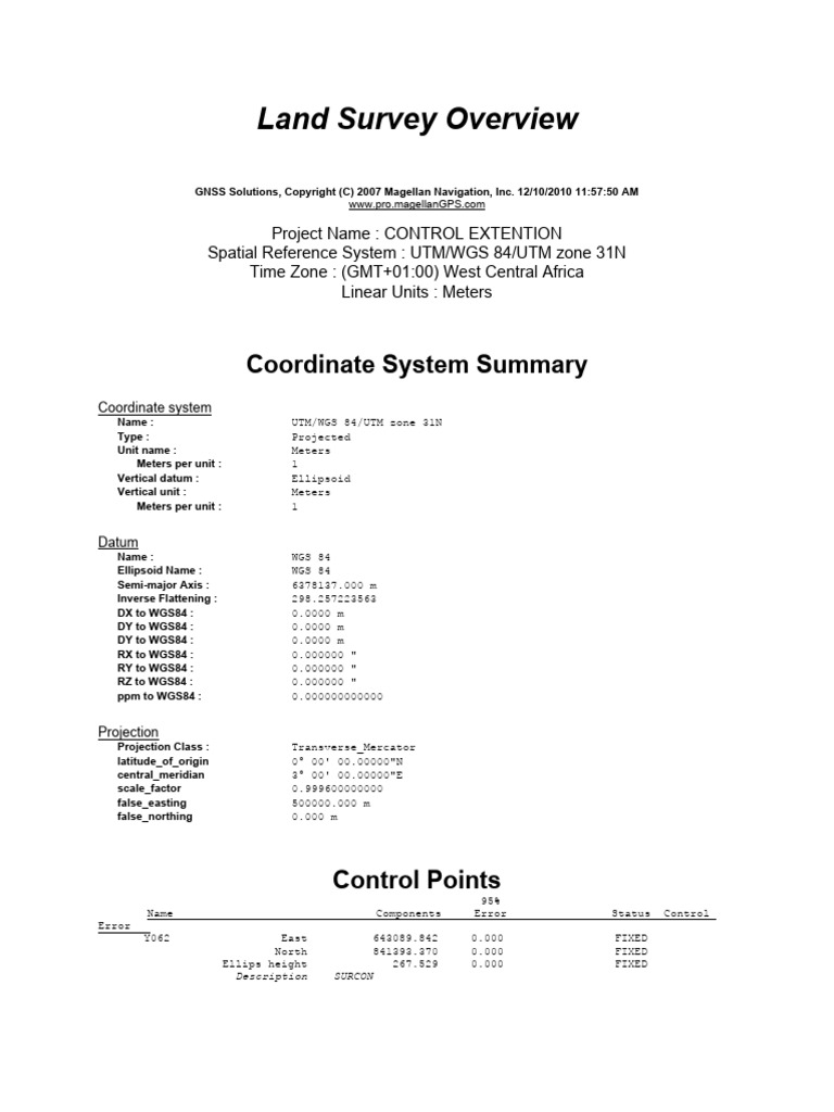 Control Fieldbook 2 | Download Free PDF | Geodesy | Geographical Technology