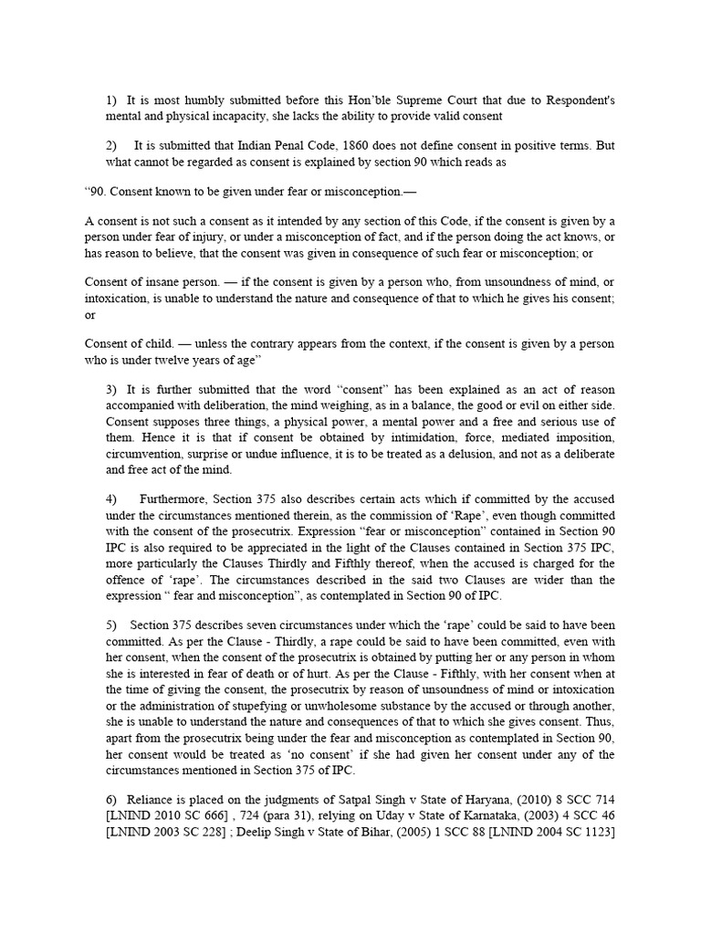 Himmesh Argument Issue 2 | PDF | Burden Of Proof (Law) | Rape