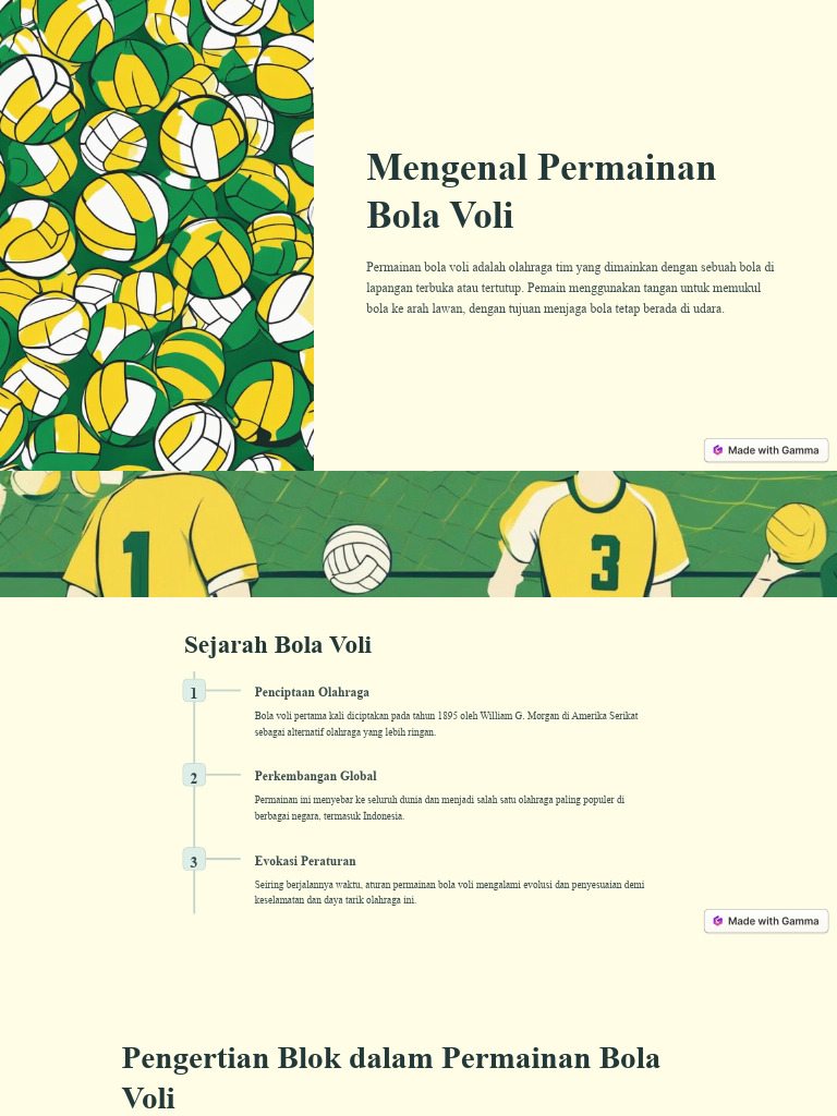 Mengenal Permainan Bola Voli | PDF