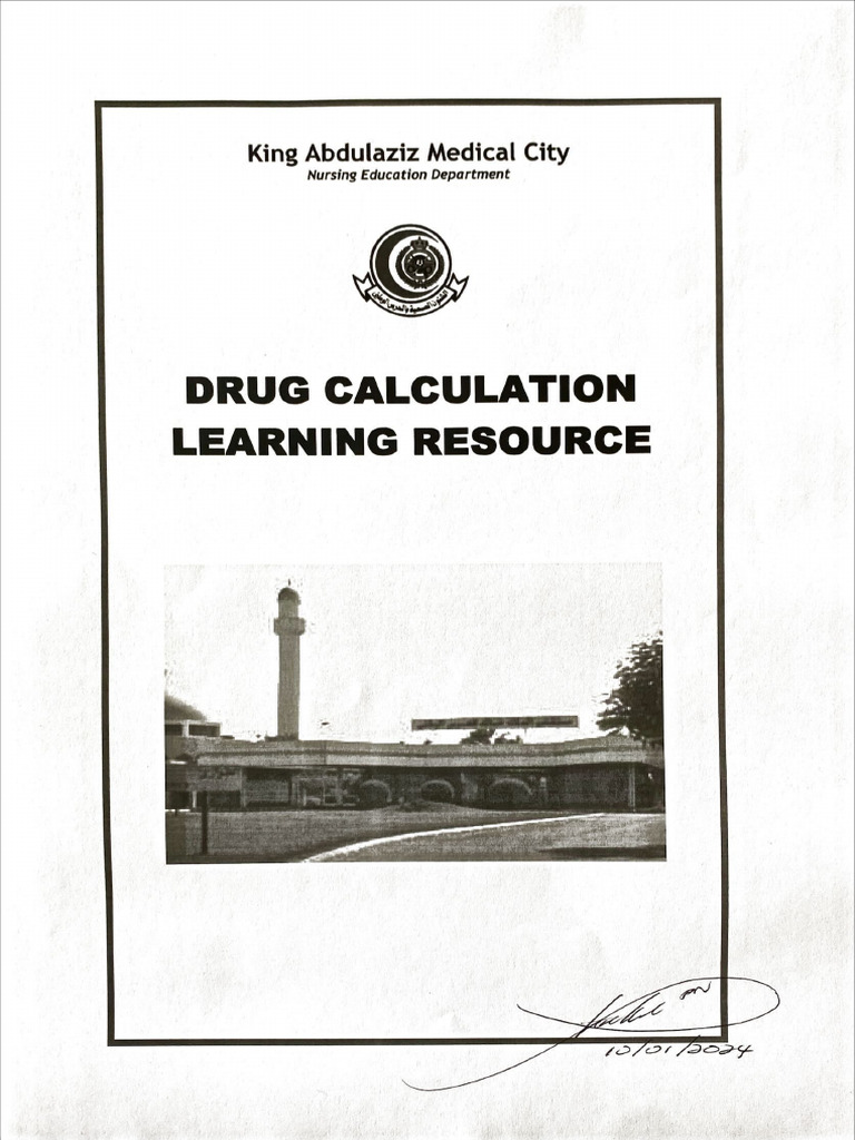 Drug Calculation | PDF