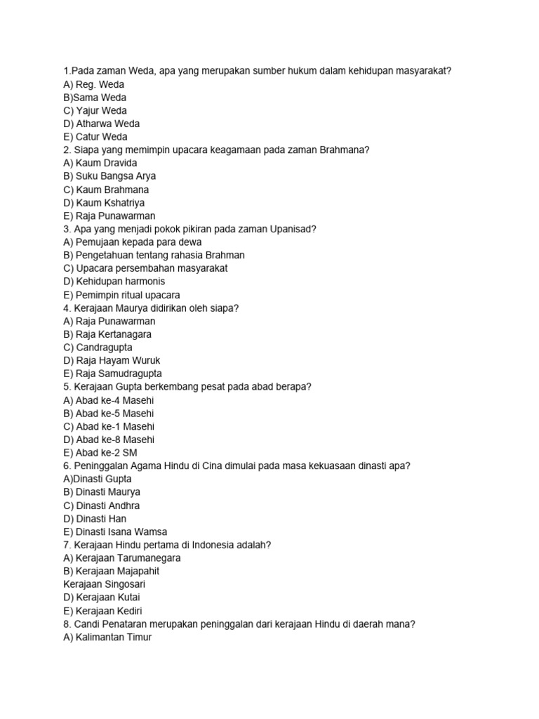 Peninggalan Sejarah Agama Hindu di Asia | PDF