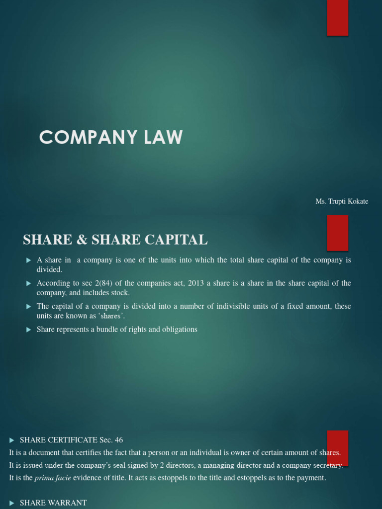 SHARE AND TYPES OF SHARE | PDF | Preferred Stock | Dividend