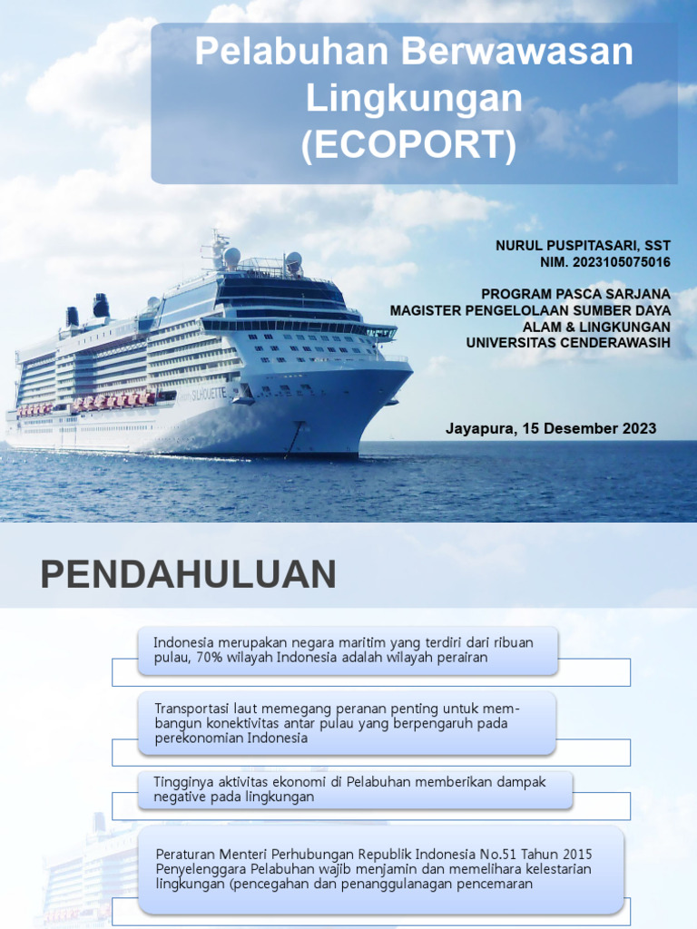 Nurul - PPT Ecoport | PDF