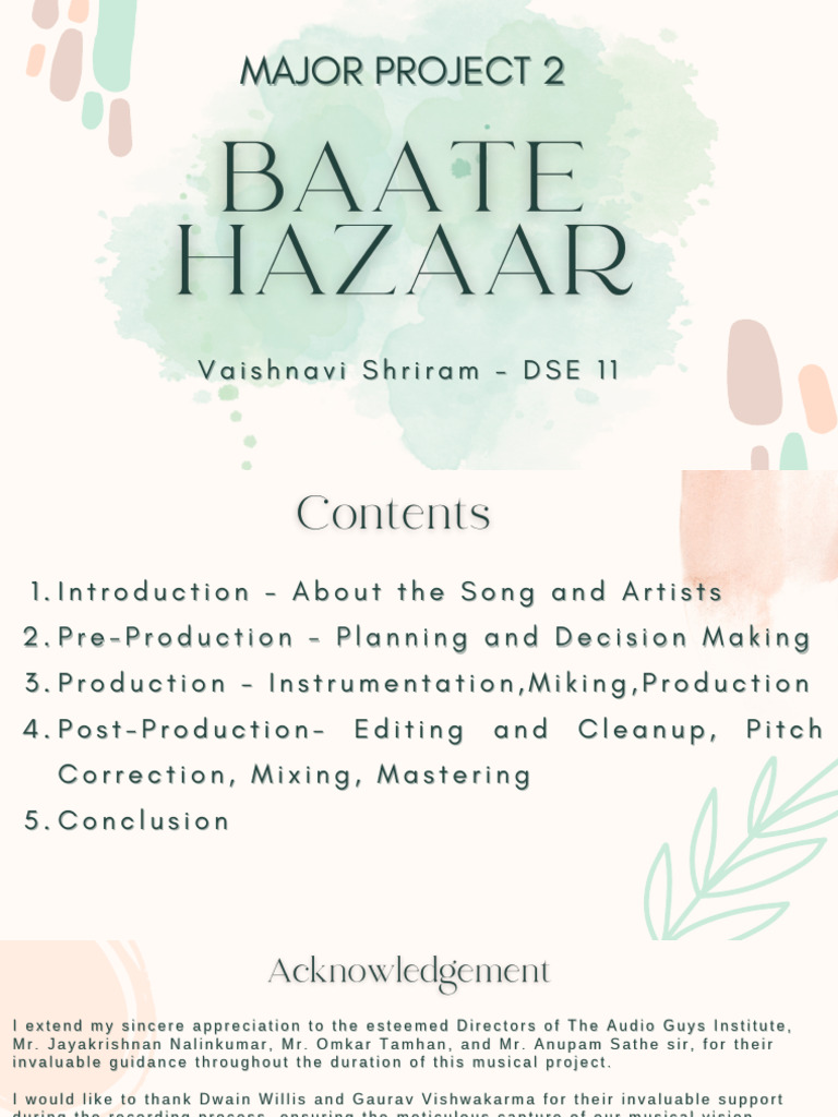 Vaishnavi Shriram - DSE 11 Y - Major Project 2 Logbook | PDF | Guitars | Musical Instruments