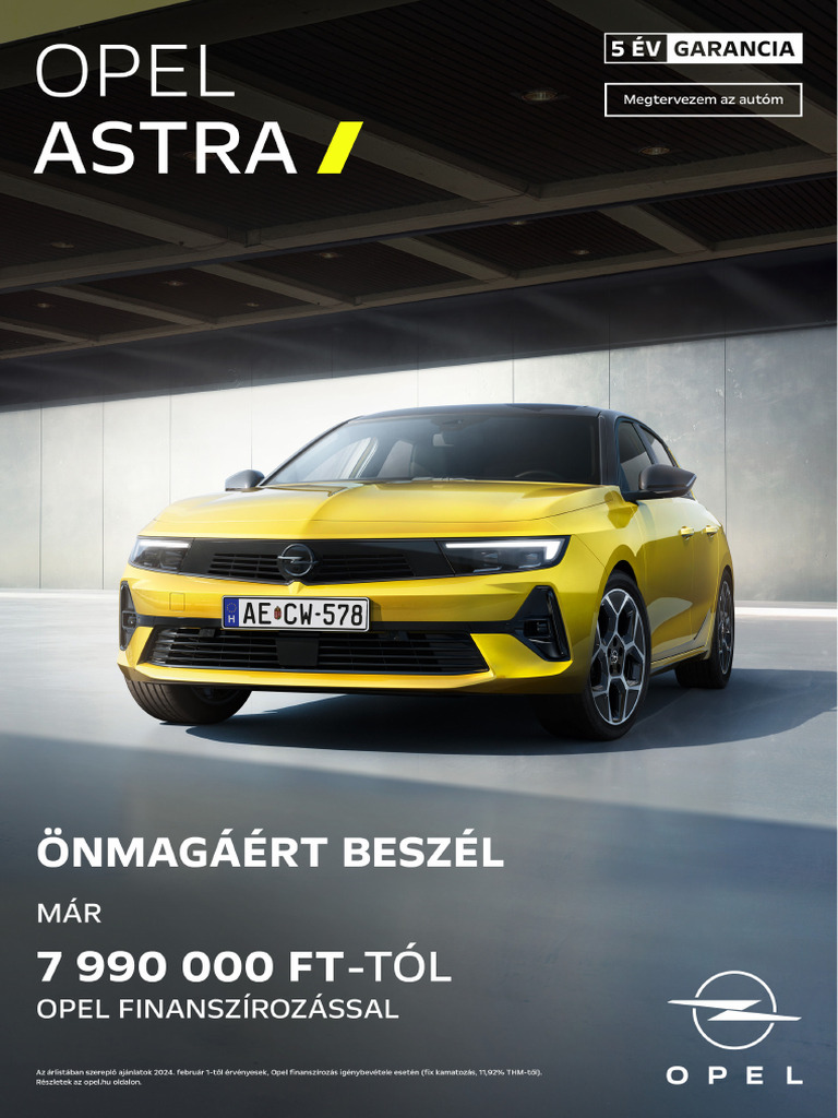 Opel - Astra - Uj 2024 Hu Katalógus | PDF
