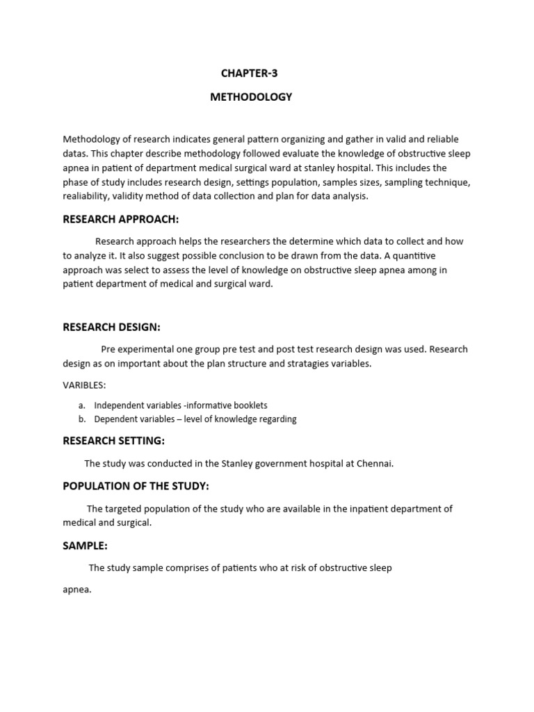 Methodology | PDF | Methodology | Sampling (Statistics)