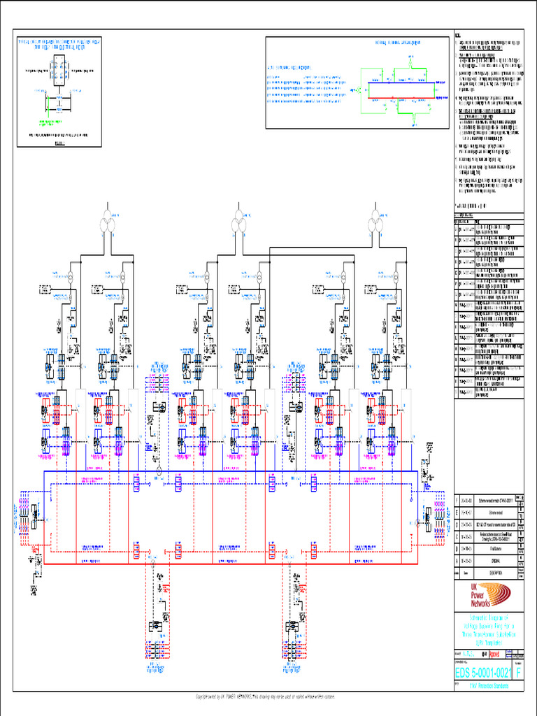 Eds 5 0001 0021f Schematic Diagram of Voltage Buswire Ring For A Three Transformer Substation ...