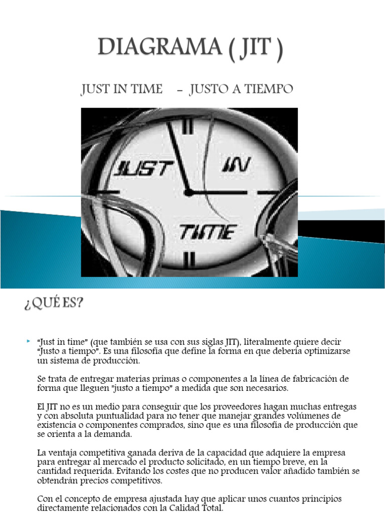 Diagrama JIT | PDF | Lean Manufacturing | Economias