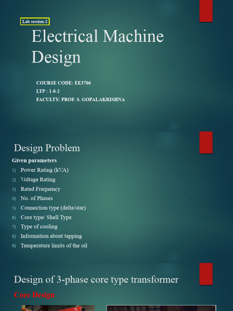 EMD Lab-2 Moodle | PDF | Transformer | Electrical Components