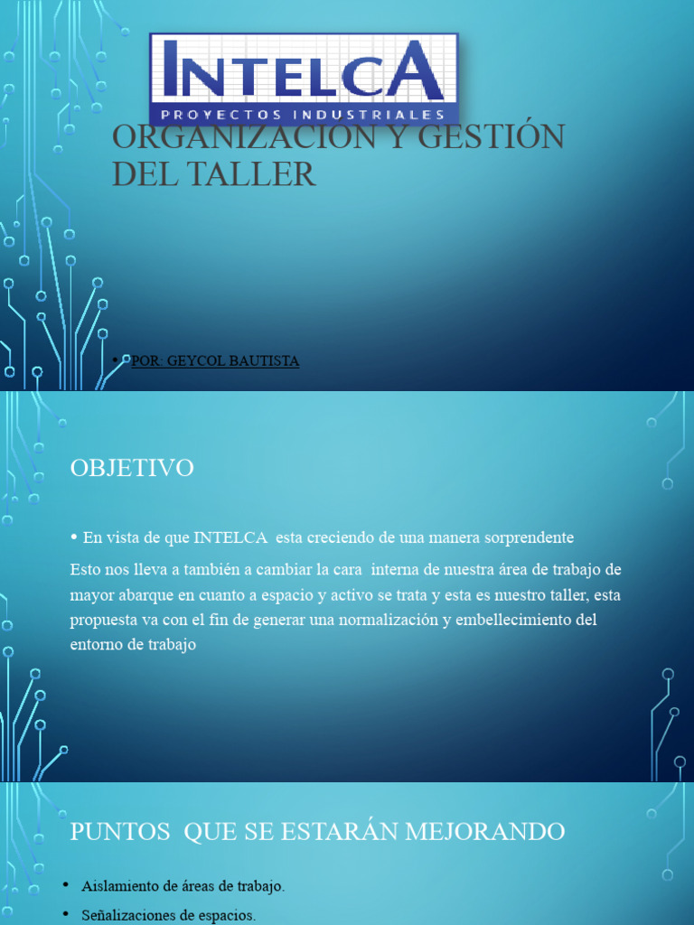 ORGANIZACIÓN Y Gestión Del Taller Intelca | PDF
