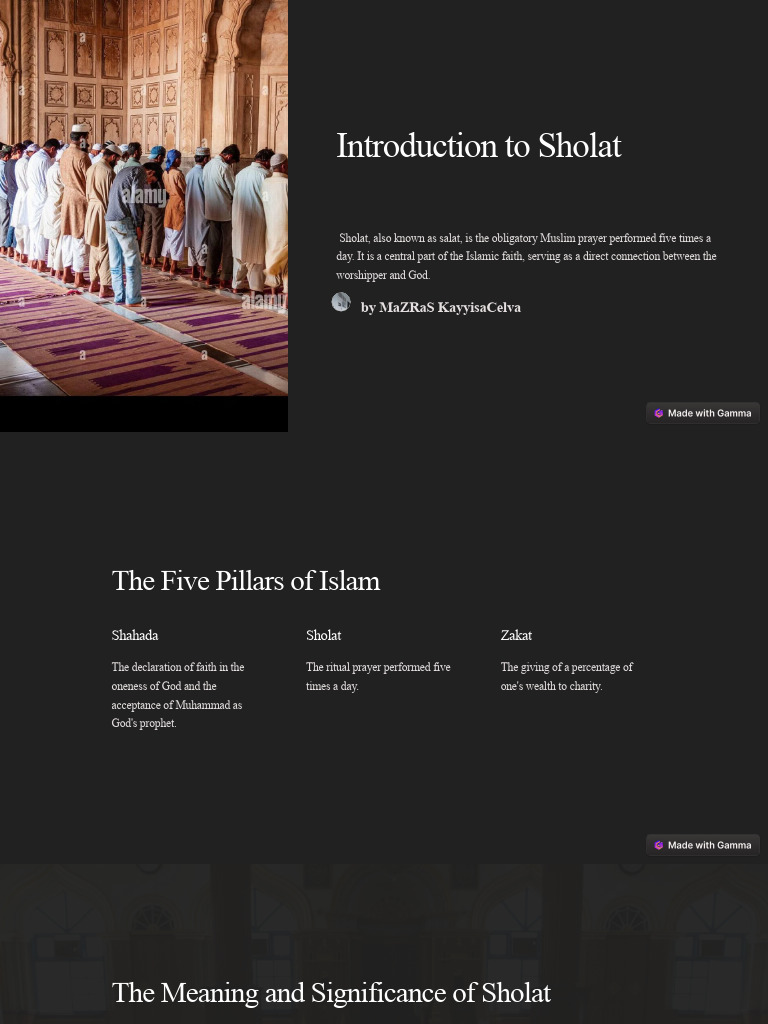 Introduction To Sholat | PDF | Worship | Abrahamic Religions