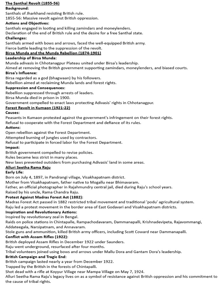 9th class impact of colonisation notes | PDF | British Raj
