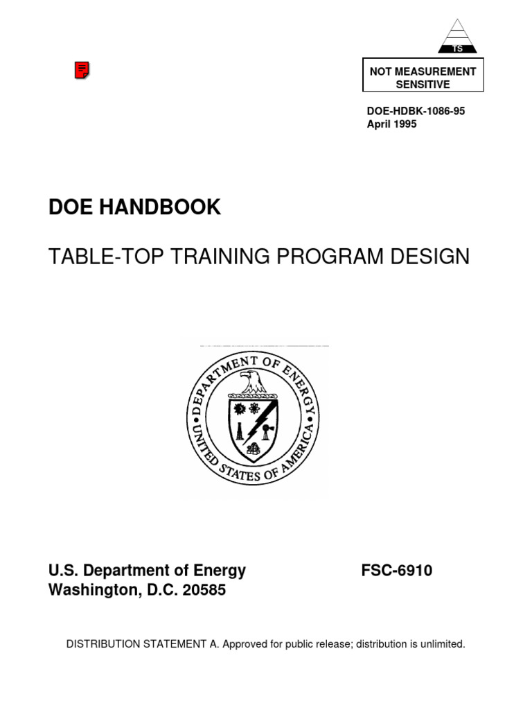DOE-HDBK-1086-95 - Table-Top Training Program Design (Public Domain ...