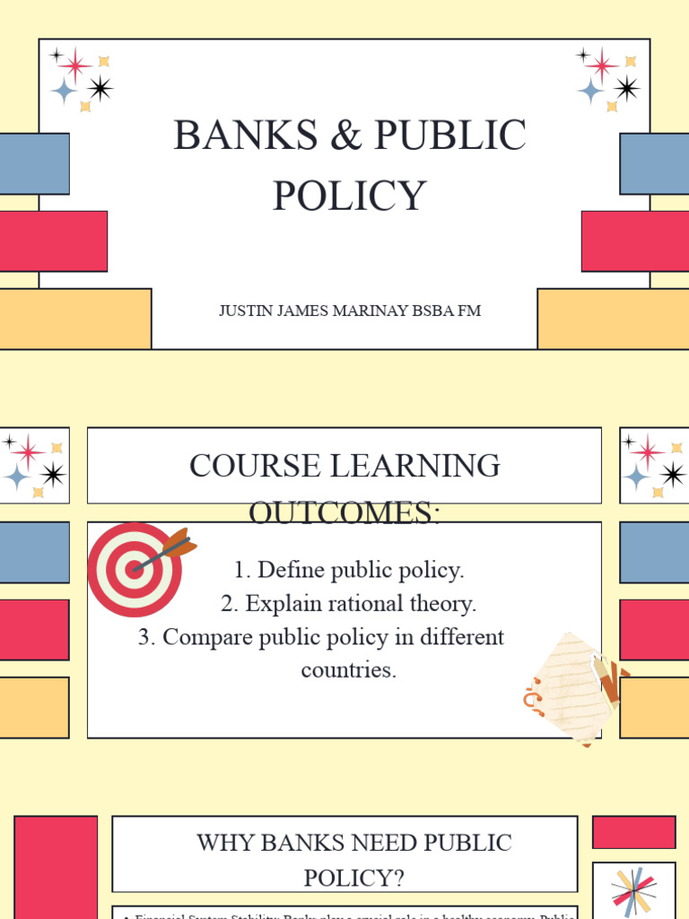 Public Policy in Banking Systems | PDF | Policy | Banks