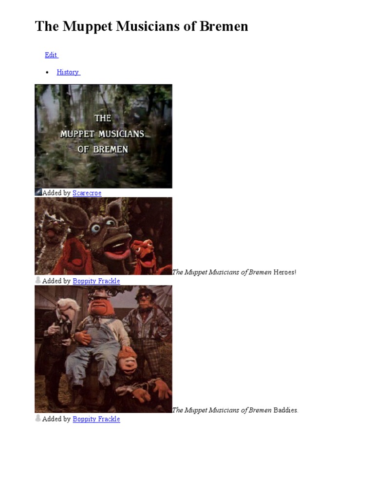The Muppet Musicians of Bremen | PDF | The Muppets