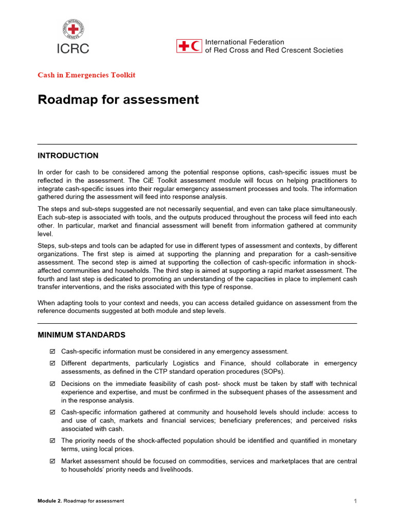 2 Roadmap For Assessment | Download Free PDF | Risk | International Federation Of Red Cross And ...