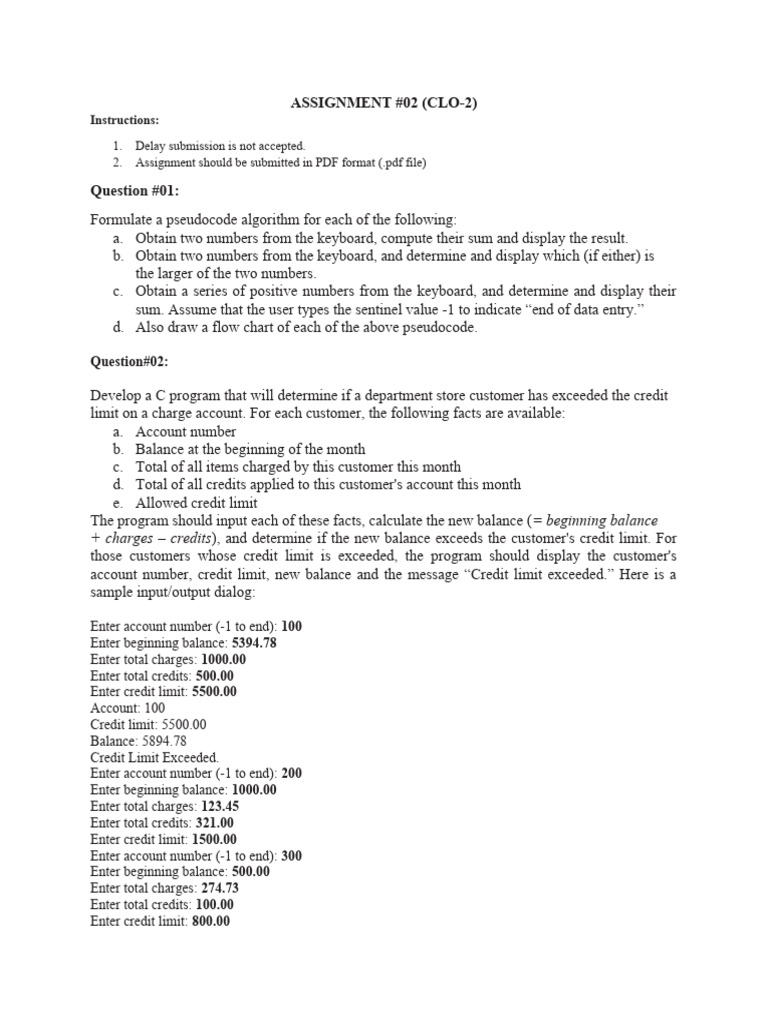 ASSIGNMENT#02 | PDF | Numbers | Decimal