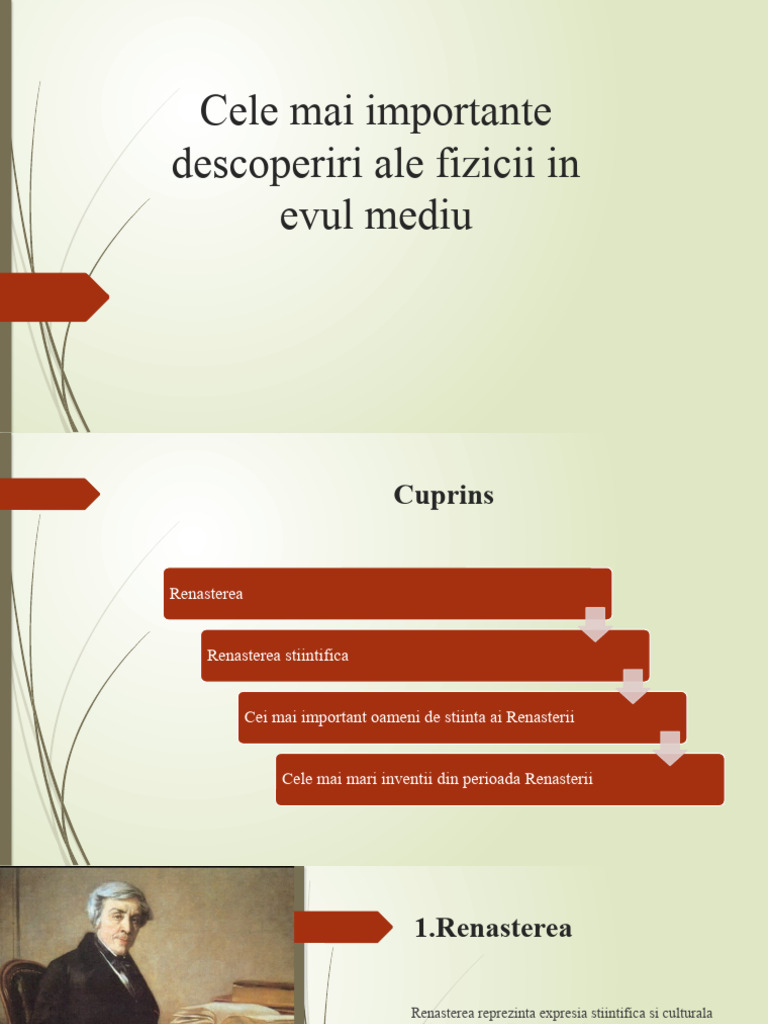Cele Mai Importante Descoperiri Ale Fizicii in Evul | PDF