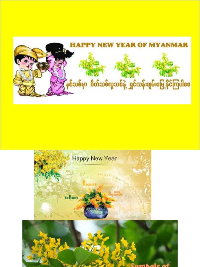 Thingyan Festival Powerpoint (2022) | PDF | Cooking, Food & Wine