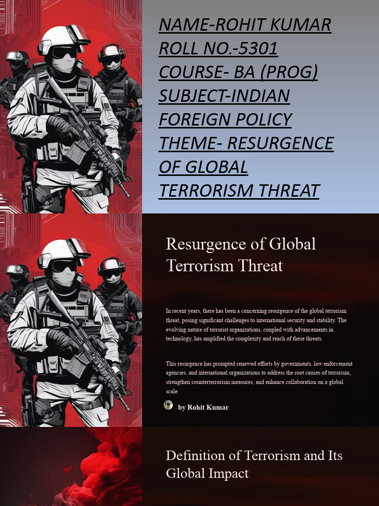 Global Terrorism Resurgence Analysis | PDF | Social Media | Popular ...