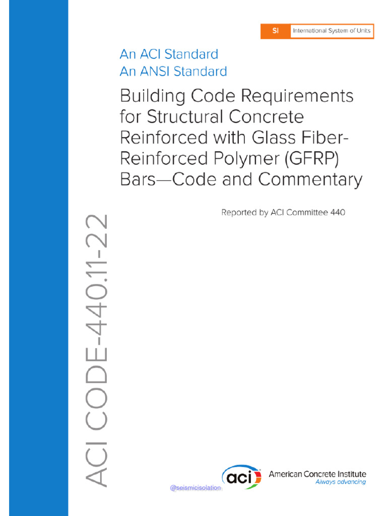 ACI 440-11-22 Building Code Requirements For Structural Concrete | PDF | Technology & Engineering