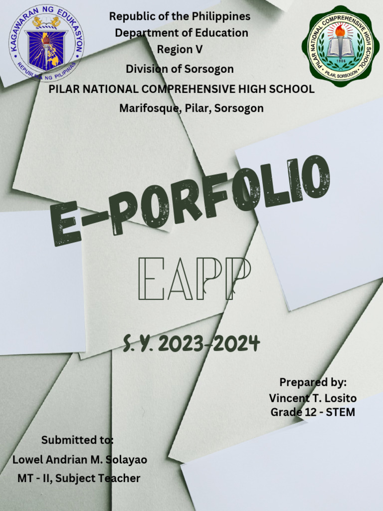 EAPP E-Portfolio Vincent 20240202 132553 0000 | PDF | Cyberbullying | Bullying