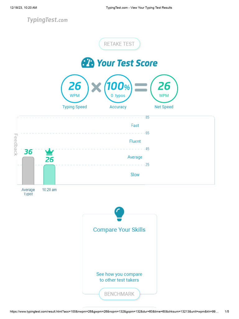 View Your Typing Test Results | PDF | Text | Human Communication