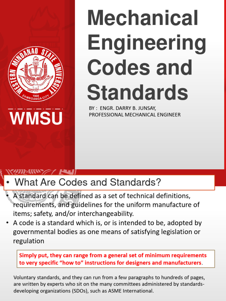 LESSON 2 Engineering Standards and Codes | PDF | Boiler | Standardization LESSON 2 Engineering Standards and Codes | PDF | Boiler | Standardization