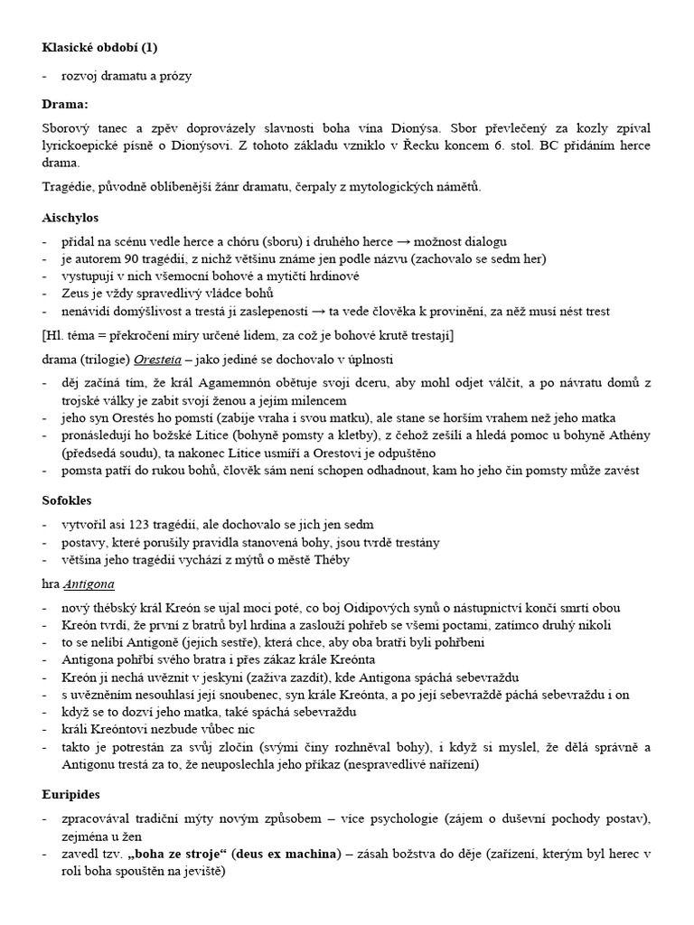 Řecko - Klasické Období | PDF