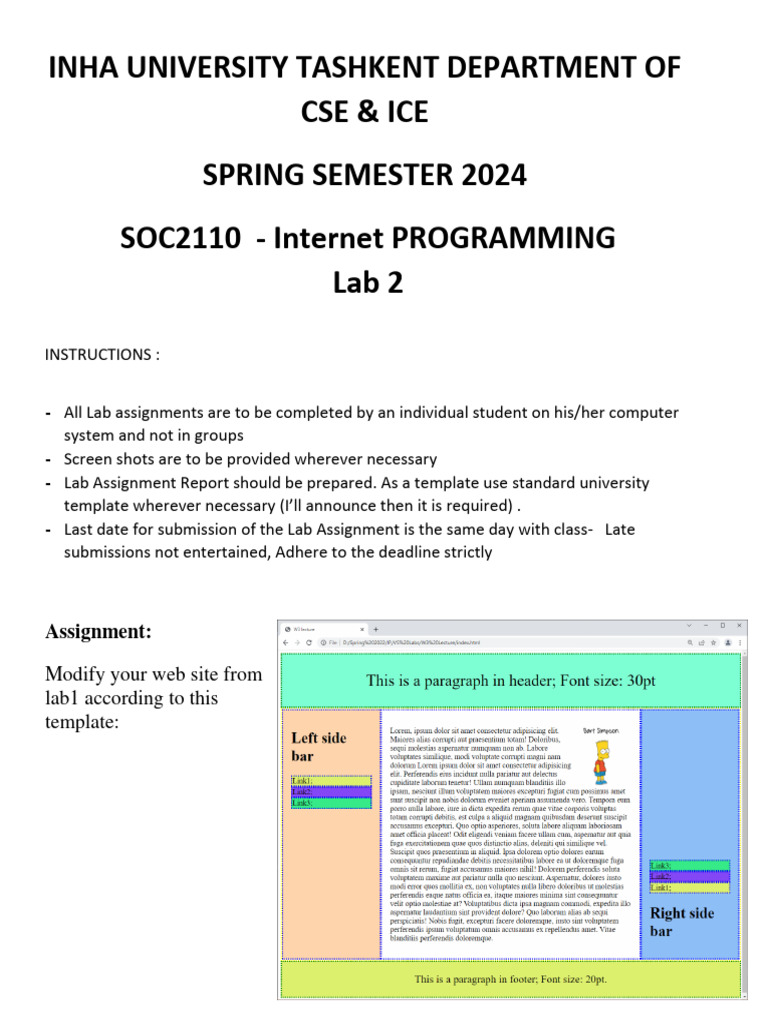 Lab2 HTML Flex Layout and Floating Property | PDF