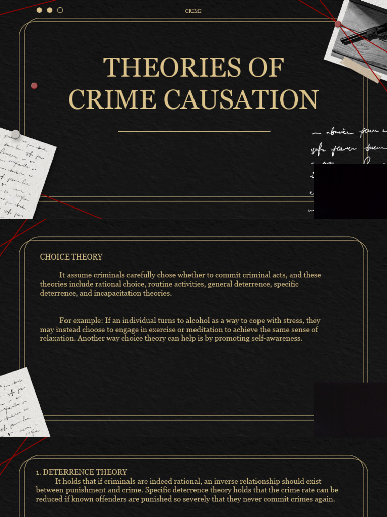 Theories of Crime Causation | PDF | Crime & Violence | Crimes