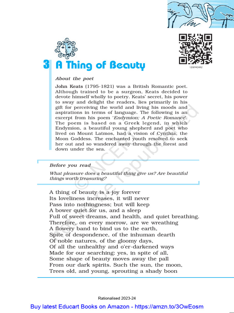 Poem-3 A Thing of Beauty | PDF | John Keats