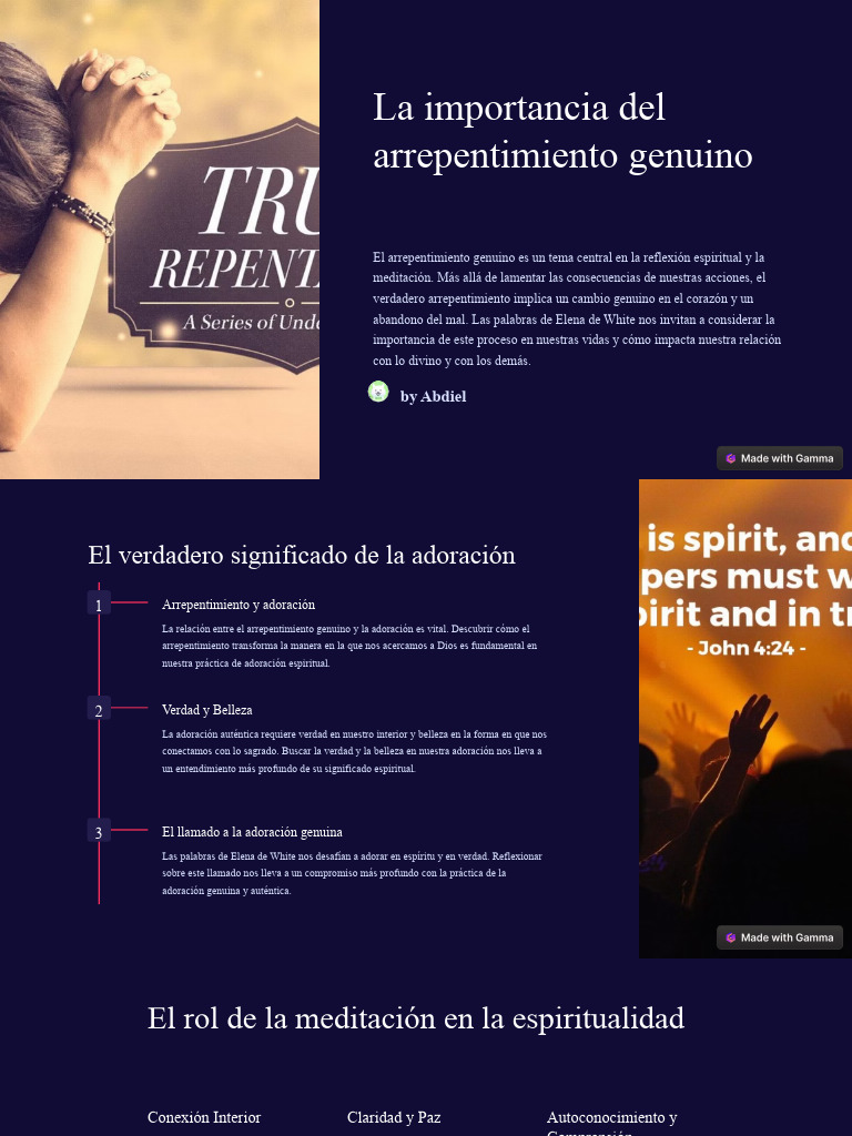 La Importancia Del Arrepentimiento Genuino | PDF | Espiritualidad ...