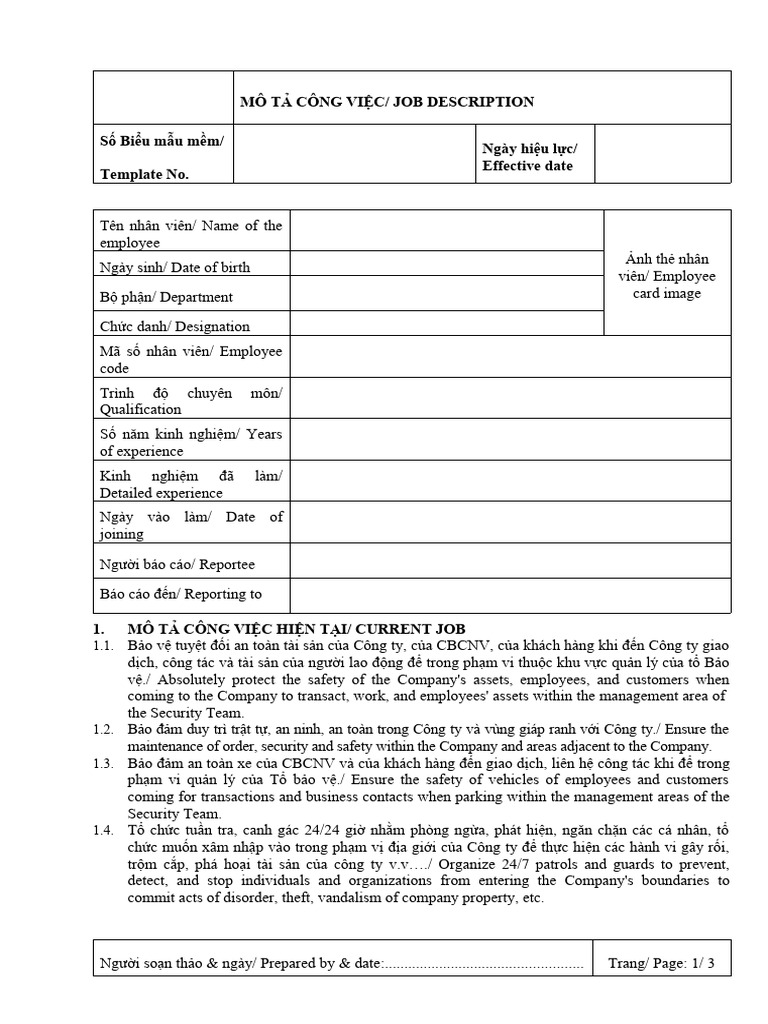 Job Description | PDF