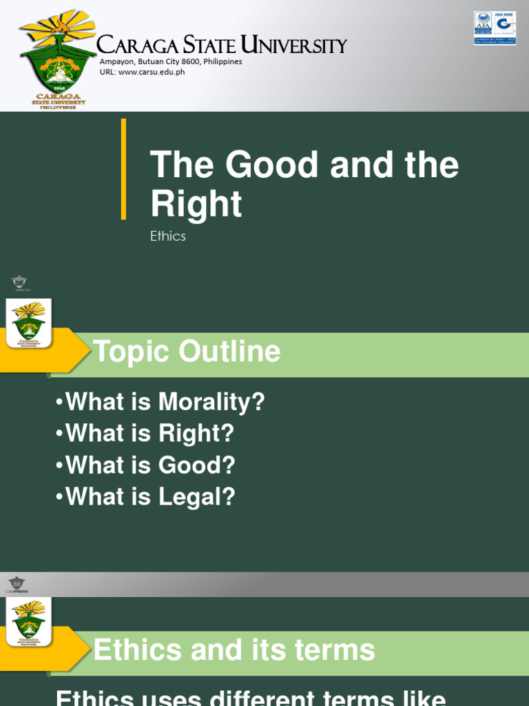The Good and The Right | PDF | Morality | Existentialism