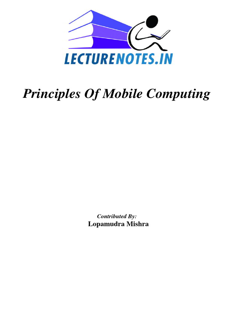 Principles Of Mobile Computing By Lopamudra Mishra 58376e Pdf General Packet Radio Service 