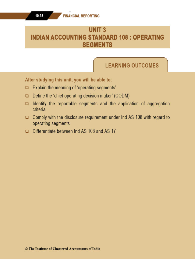 108 Operating Segments | PDF | Expense | Income Statement
