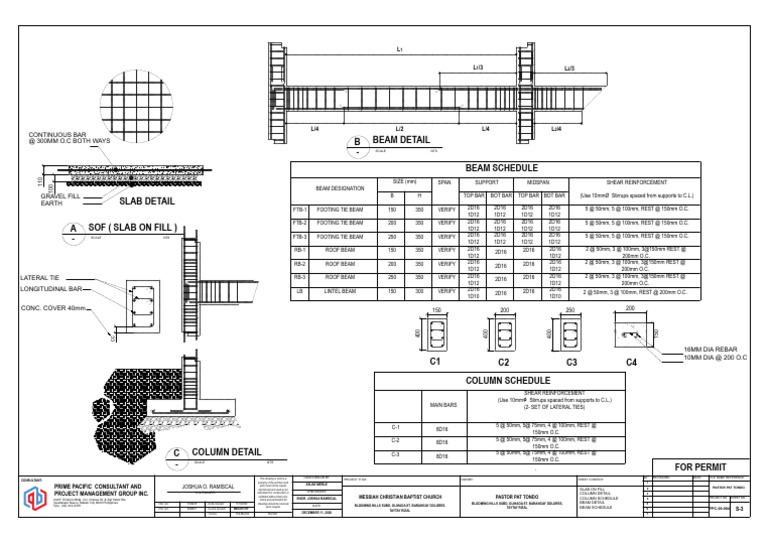 S-3 Detail & Schedule | PDF | Building Engineering | Civil Engineering