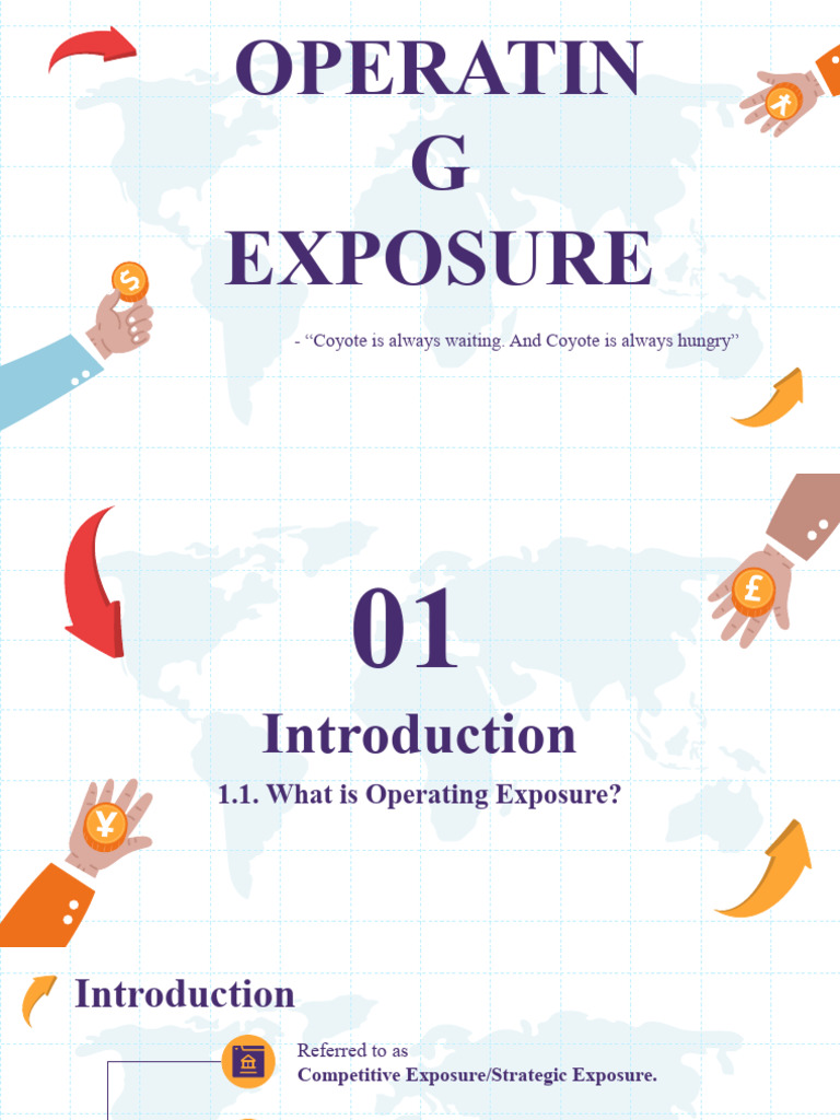 Operating Exposure Presentation | PDF | Swap (Finance) | Exchange Rate