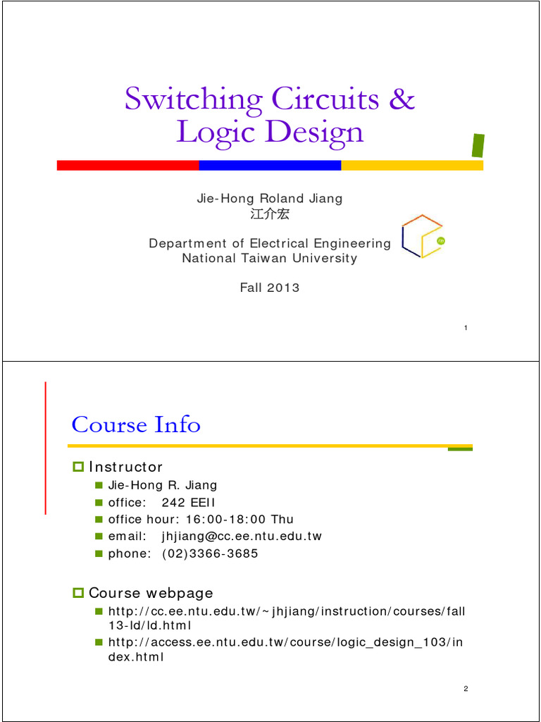 Switching Circuits and Logic Design | PDF | Digital Electronics ...