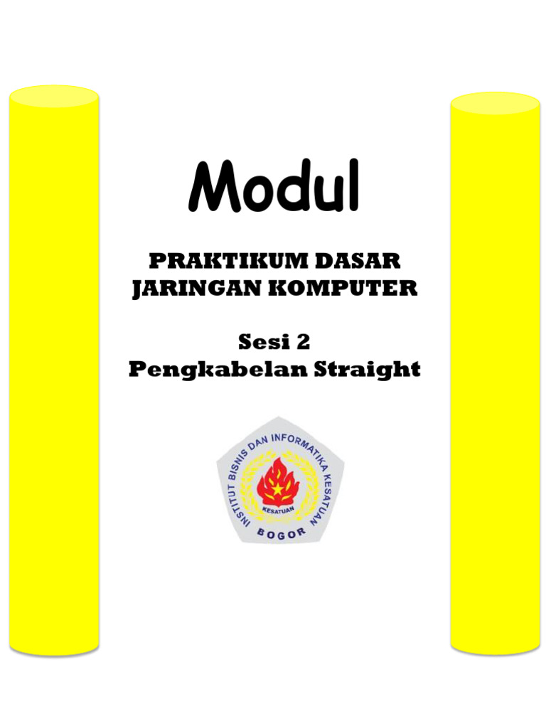 Sesi 2 Modul Praktikum Dasar Jarkom Kabel Straight Fix | PDF